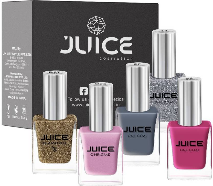 Juice | ONE COAT | NAIL PAINT COMBO | LONG LASTING | 11ML EACH | PACK ...
