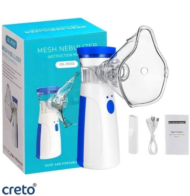 CRETO JSL-W302 Mesh Nebulizer Portable Machine for Kids/Adults ...