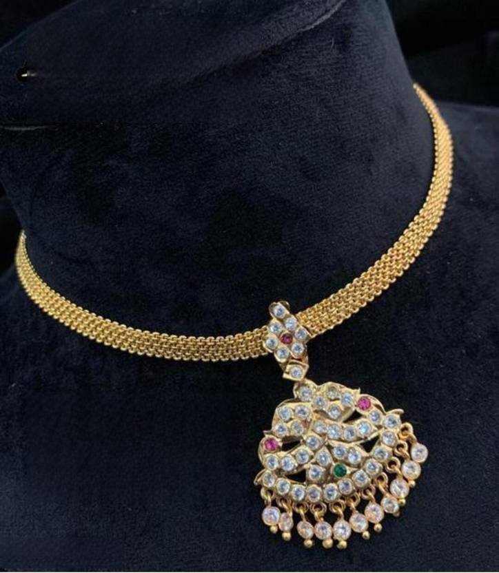 PBM CREATIONS Latest Gold Plated traditional impon adigai Covering ...