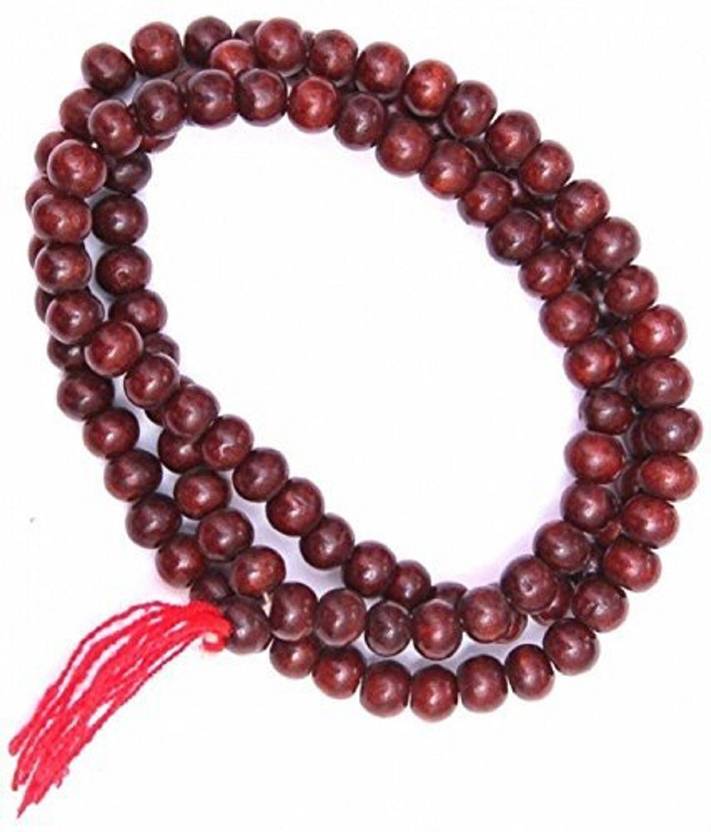 NEELAMRATNA Red Sandalwood Mala/Original Lal Chandan Mala for Chanting ...