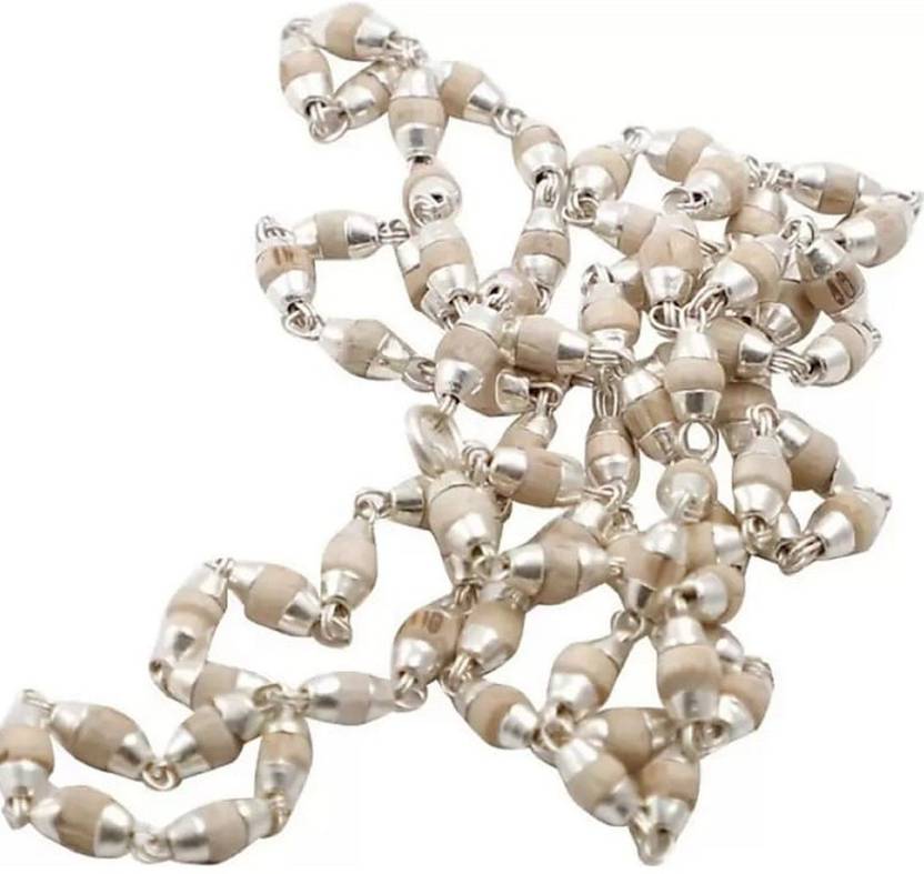 shivay TULSI Beads Silver Plated Wood Chain Price in India - Buy shivay ...