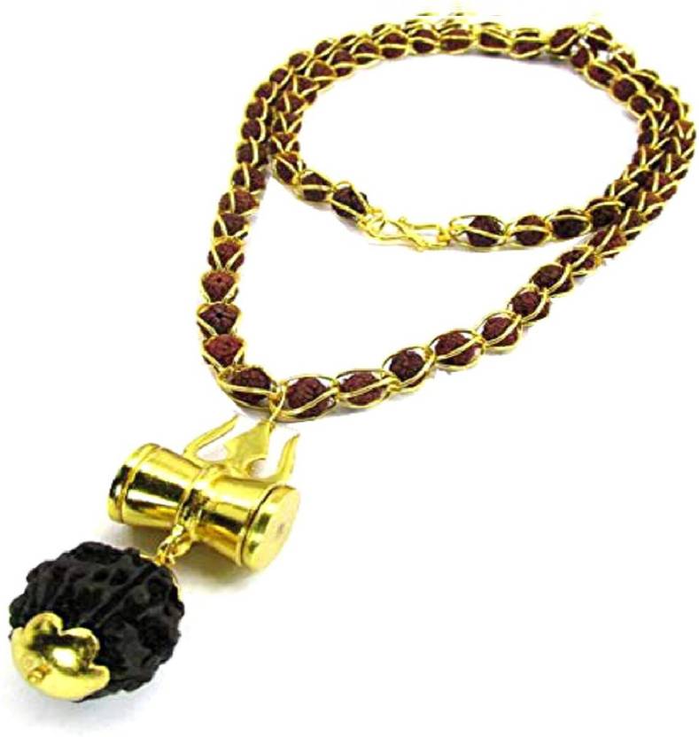 SHRI ASTHA VINAYAK Shiv Shakti Yantra with Rudraksha Jaali Mala Wood ...