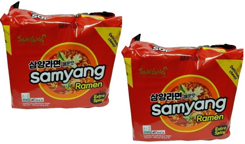 Samyang Sam-yang Ramen Extra Spicy Flavour 120gm*10PK Instant Noodles ...