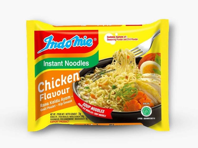 indomie Chicken Flavour Pack of 20 pics Instant Noodles Non-vegetarian ...