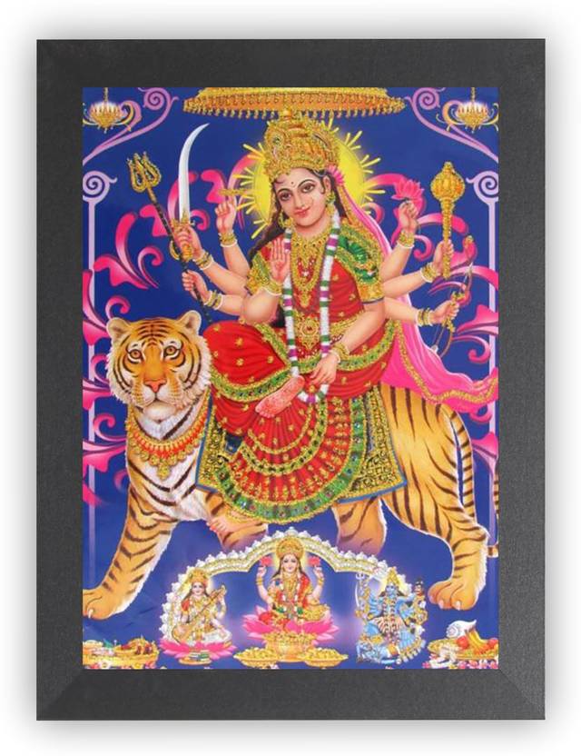 DECORPRINT DESIGN Durga Maa Nav Roop Photo Frame,Durga Maa Photo Frame ...