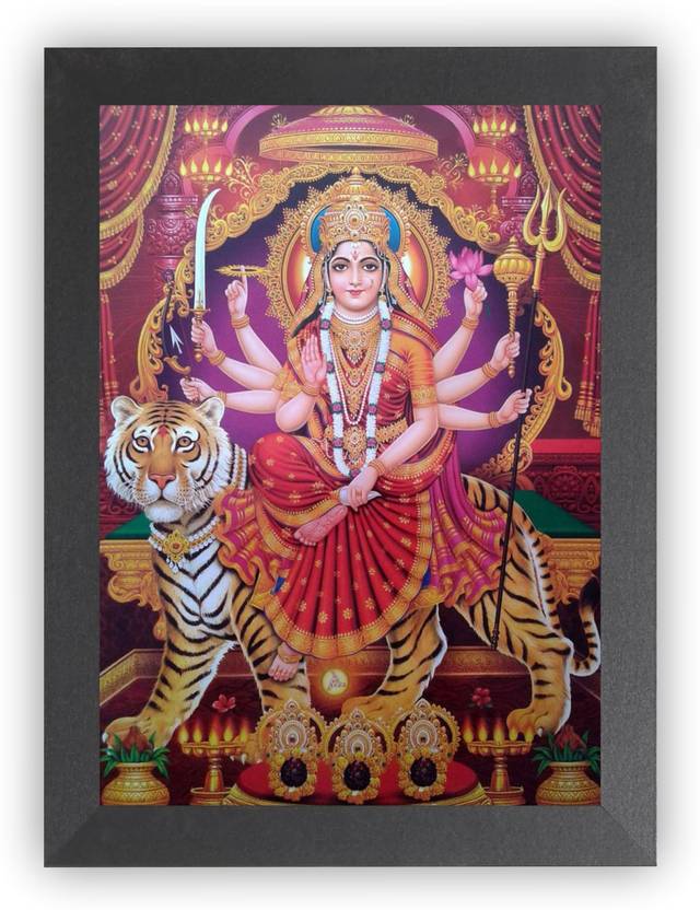 DECORPRINT DESIGN Durga Maa Nav Roop Photo Frame,Durga Maa Photo Frame ...