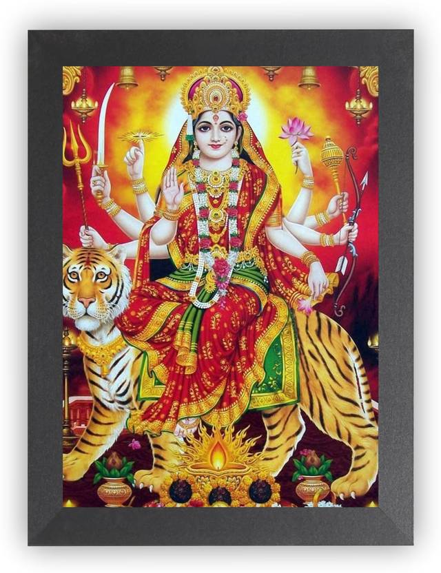 DECORPRINT DESIGN Durga Maa Nav Roop Photo Frame,Durga Maa Photo Frame ...