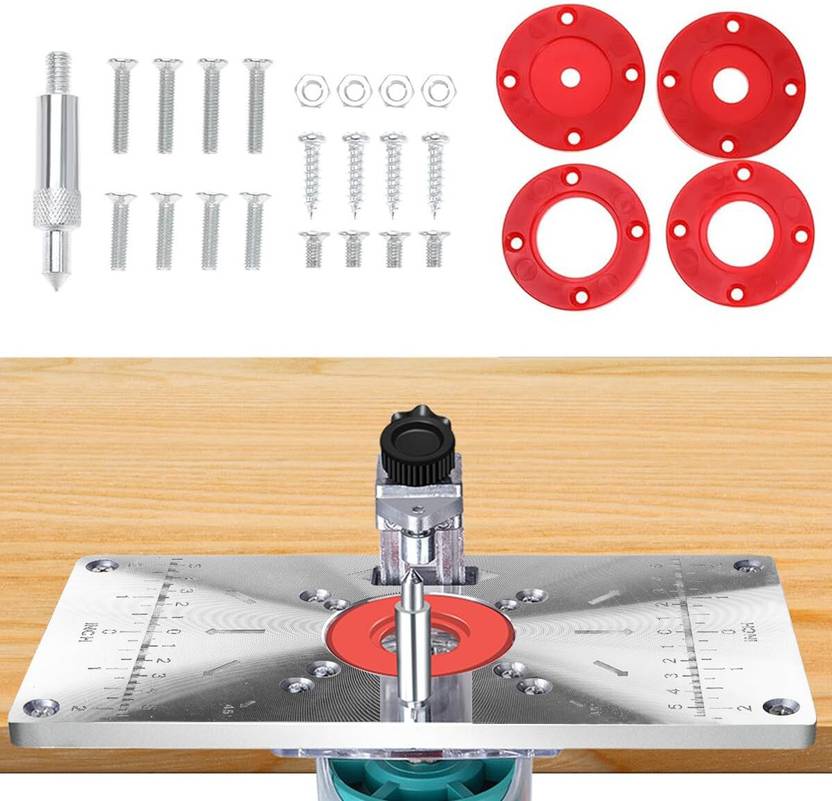 SERPLEX Nut & Bolt Set Router Table Insert Plate for Woodworking ...