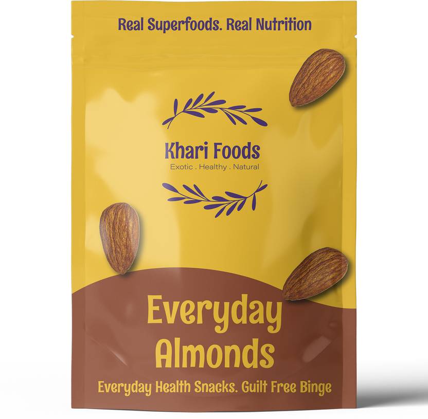 Khari Foods California Almonds 500g, Badam Dry Fruits Almonds Price in ...