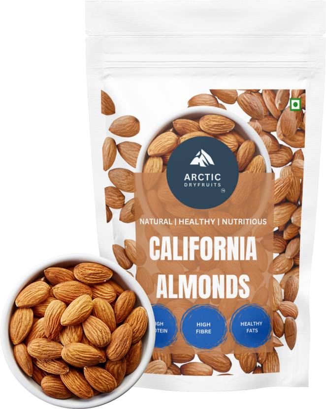 Arctic Dryfruits California Almonds, Premium Badam, 400g, High in Fibre ...