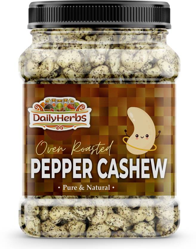 DAILYHERBS Roasted & Salted Black Pepper Nuts,Crunchy & Delicious ...