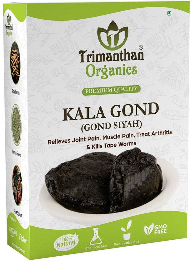 TRIMANTHAN ORGANICS Gond Siyah (Kala Gond) For Joint Pain - Pure ...