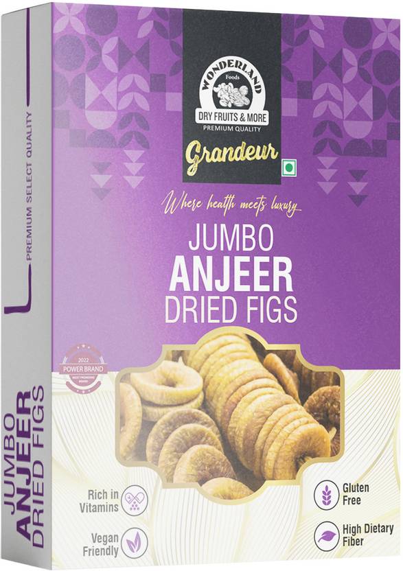 WONDERLAND Foods Grandeur Premium Jumbo Afghani Anjeer 500g Box | Rich ...