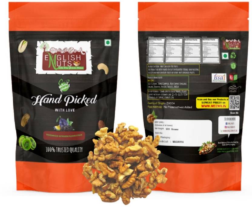 ENGLISH NUTS 400G WALNUT QUARTER KERNELS KASHMIRI AKHROT GRI | WITHOUT ...
