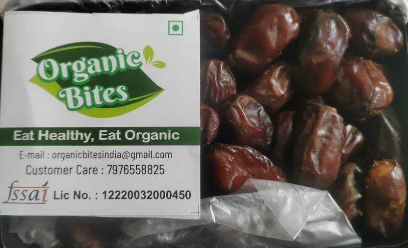 Organic Bites Soft Dates, Black Dates, Soft Khajoor Fresh Juicy Dates ...