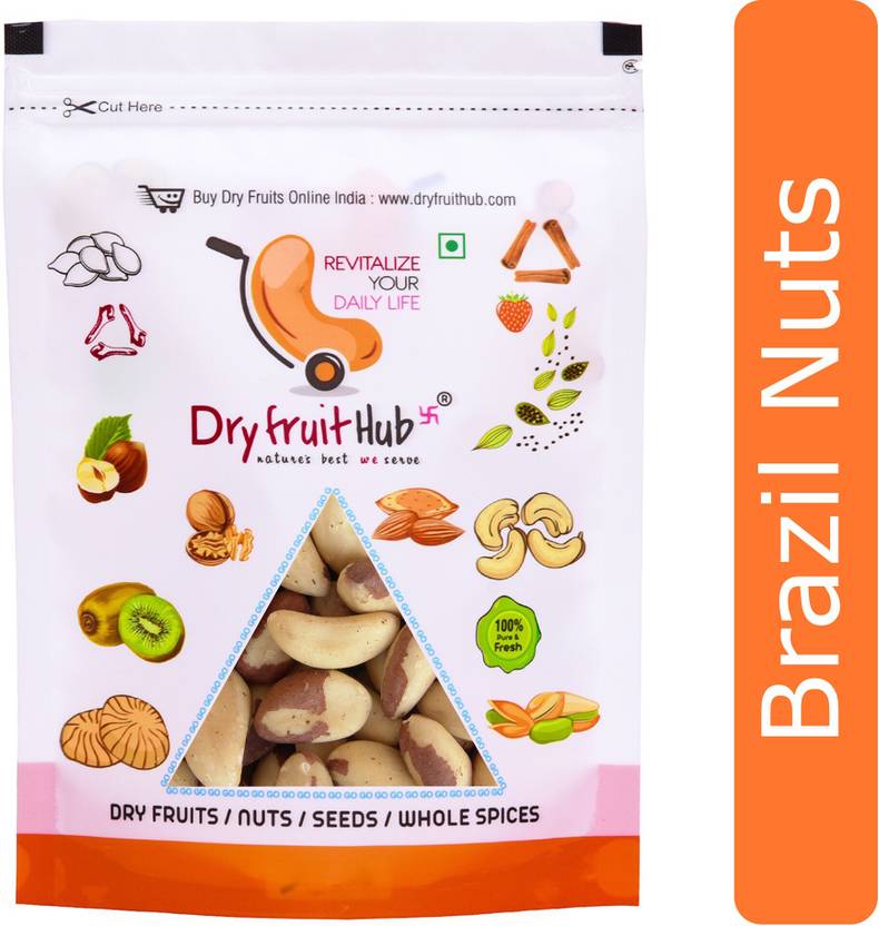 Dry Fruit Hub Brazil Nuts 500gm, Brazilian Nuts, Brazil Nuts Organic ...