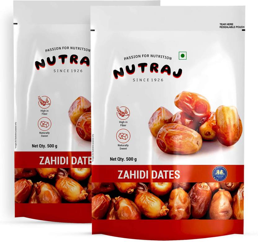 Nutraj Dates 1 Kg (500g X 2), Khajoor 1 Kg, Wet Dates Price in India ...