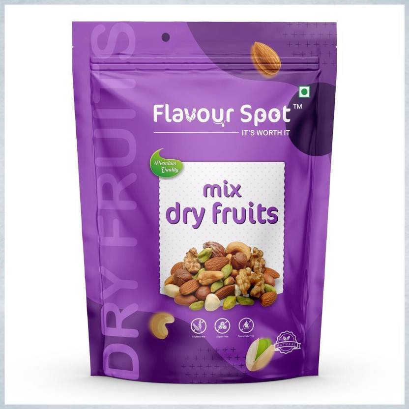 Flavour Spot Pouch Pack Premium Quality Mix Dry Fruits –Assorted Nuts ...