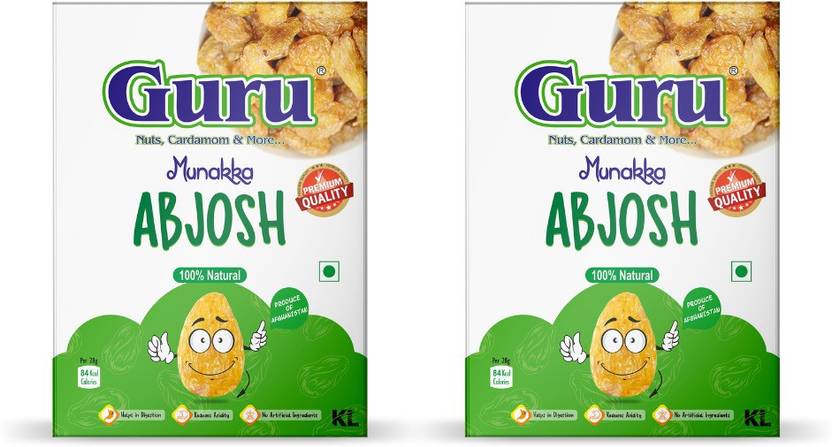 Guru Munakka Shahi Abjosh Golden Raisins 400g Box (200g*2)| Premium ...