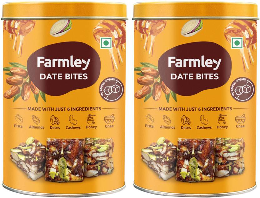 Farmley Premium Date Bites Dry Fruit Barfi- No Added Sugar Price in ...