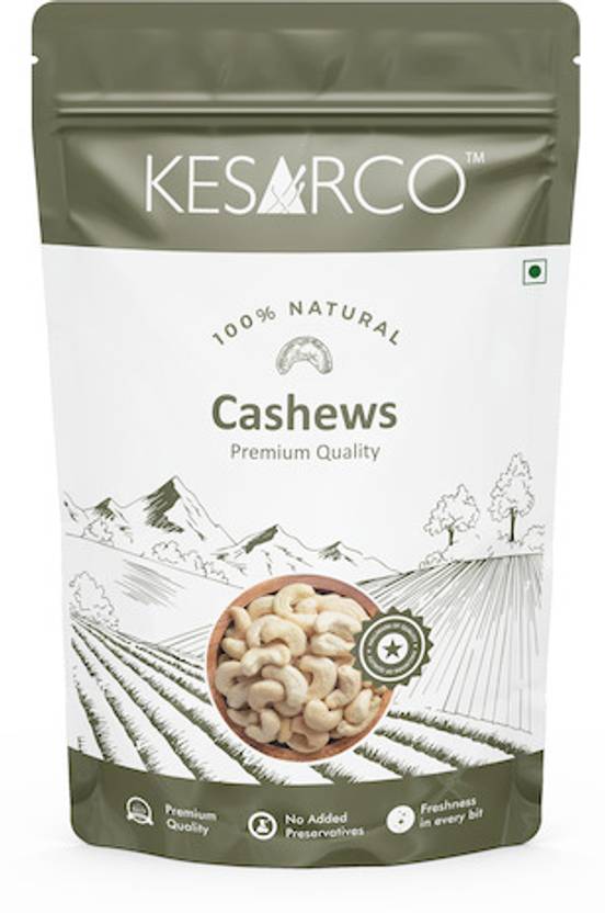 KESARCO 100% Natural Premium Whole Cashews , Kaju nuts, Gluten Free - 500 g Cashews Price in ...