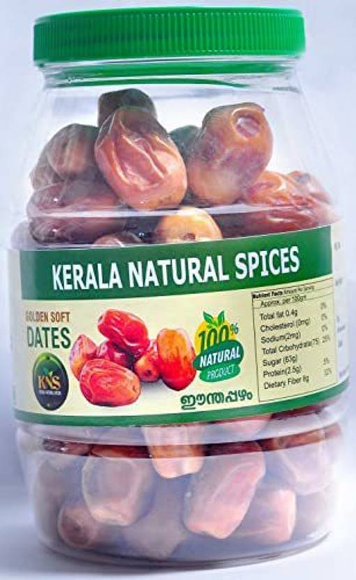 kerala natural spices Golden Soft Dates-250gm Dates Price in India ...