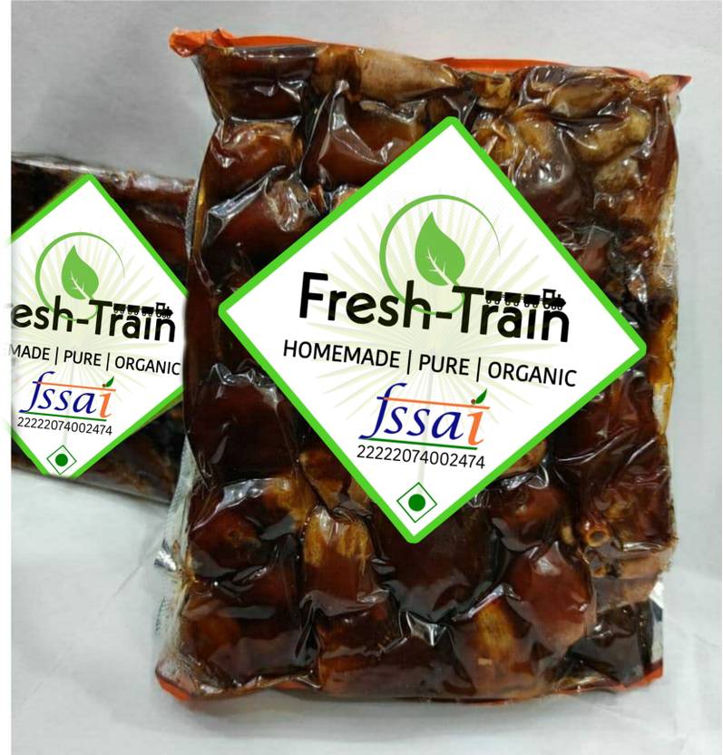 FreshTrain Khajur With Seed | Dried Dates [2kg] Soft Khajoor [Vacume ...