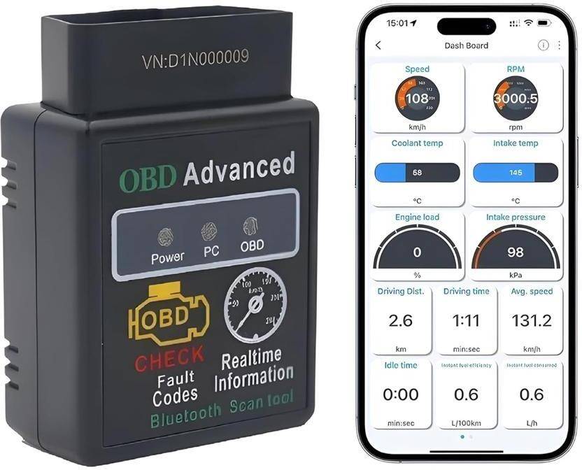 dhruv hub Universal OBDII Auto Diagnostic Car OBD2 Scanner ELM327 ...