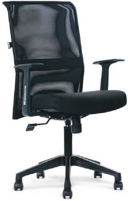 Evergreen Natural Fiber Office Adjustable Arm Chair Price in India ...