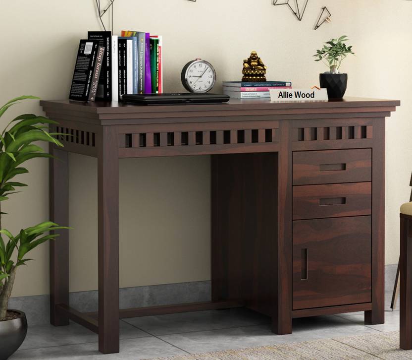 Allie Wood Sheesham Solid Wood Study Table Price in India - Buy Allie ...