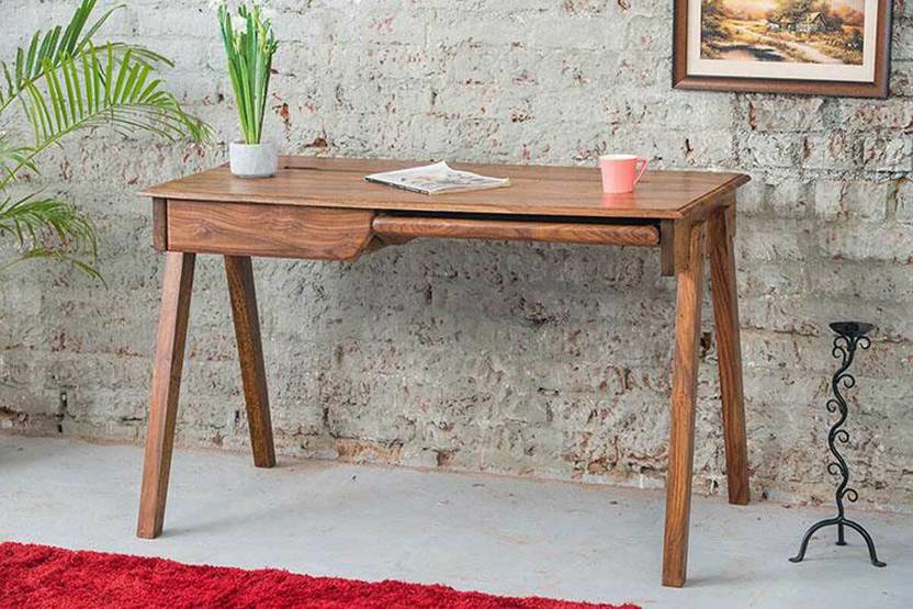 Devki Interiors Curved Study Table for Home Computer Table | Writing Table | Laptop Desk Table ...