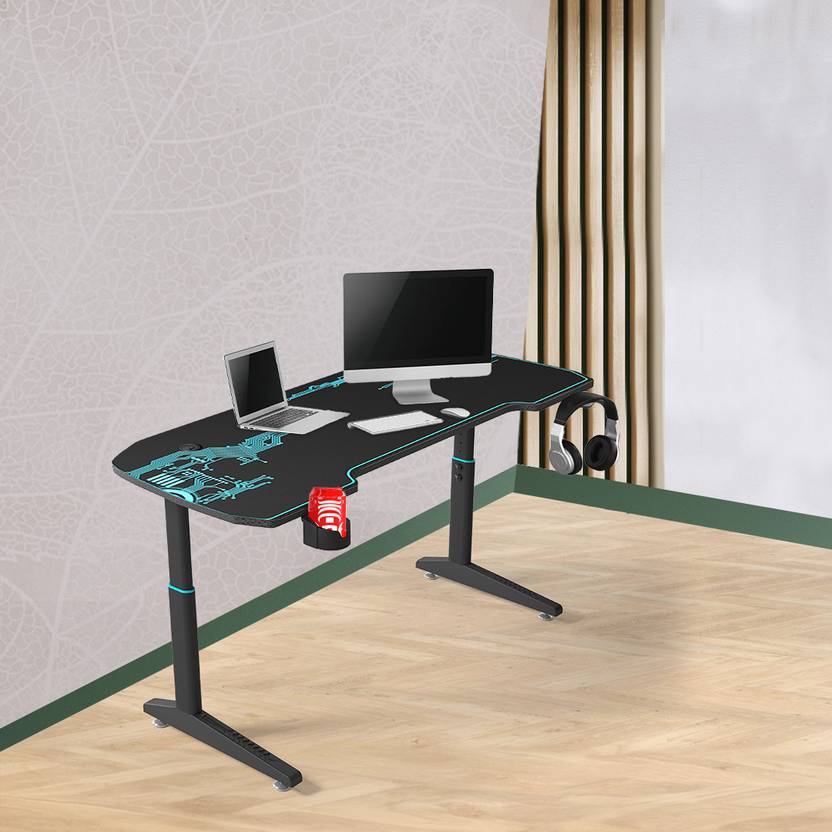 SAVYA HOME Manual Height Adjustable Gaming Desk for Office, Study ...