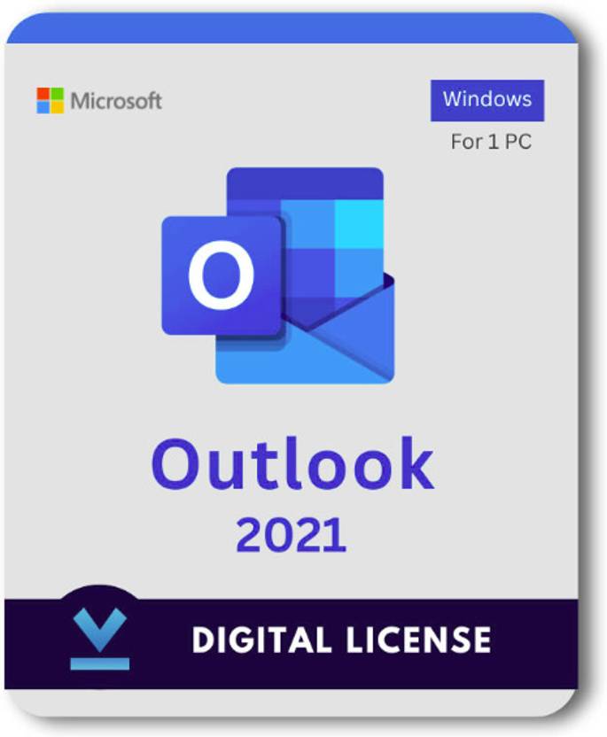 MICROSOFT Outlook 2021 (1 User/PC, Lifetime Validity) For Windows ...