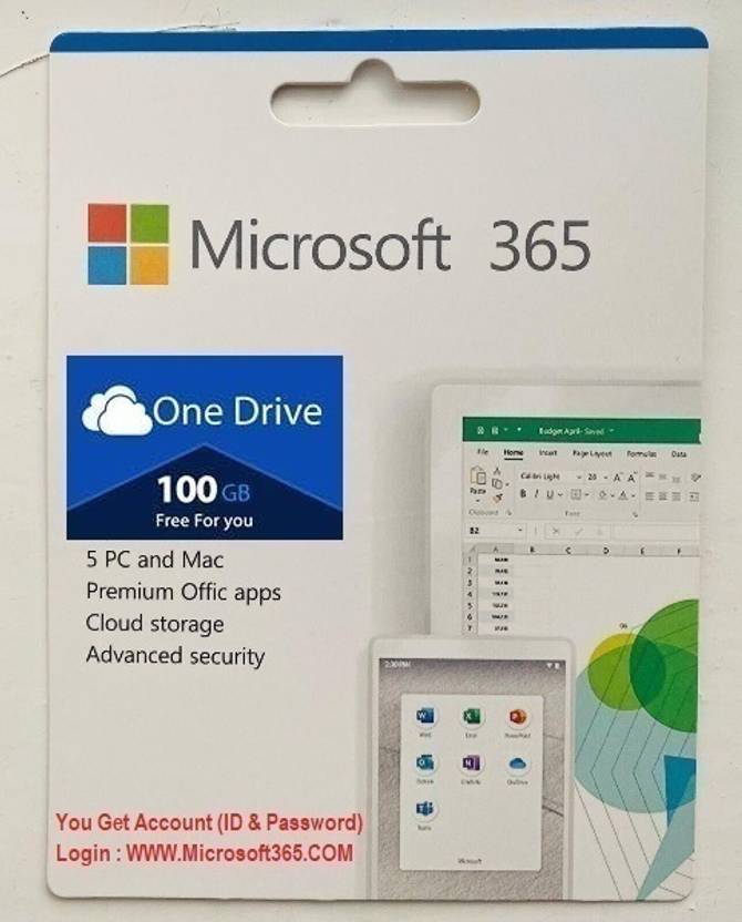 MICROSOFT OfficeSuite 365 for Win/MACOS/iOS/Android(5Users/PC, Lifetime ...
