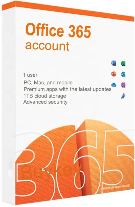MICROSOFT Office 365 For 1 Users/PC (Lifetime Validity) - MICROSOFT ...