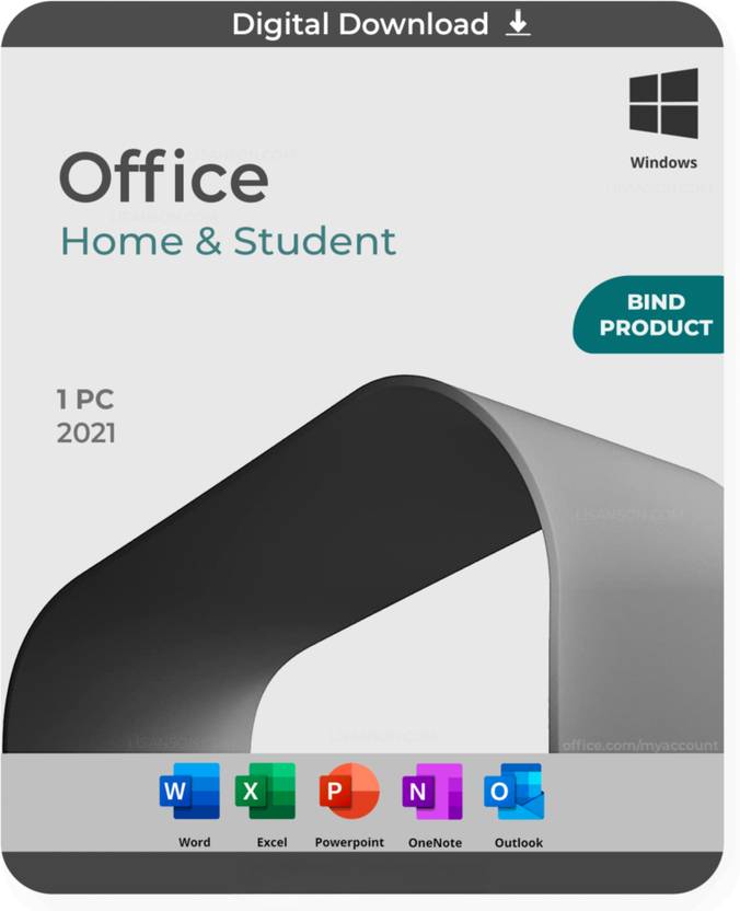 MICROSOFT Office Home & Student 2021 (1 User, Lifetime Validity) for ...
