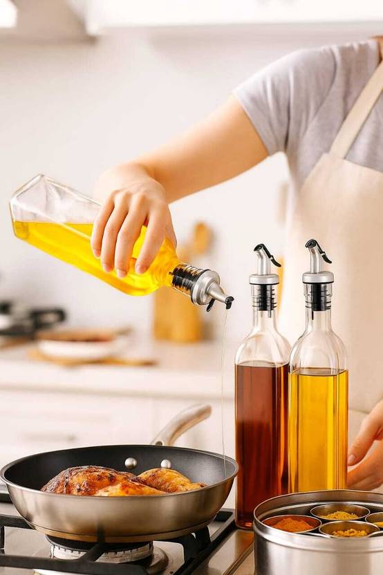 ARMINTRADEMART 500 ml Cooking Oil Dispenser Set Price in India - Buy ...