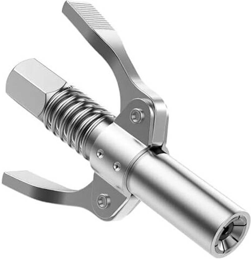 Bison Grease Gun Coupler Lock Nozzle High Pressure Dual Handle For ...