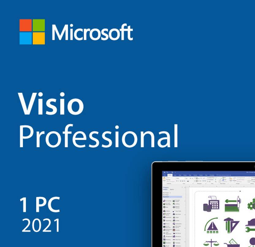 MICROSOFT Visio 2021 Lifetime Professional 32/64 Bit - MICROSOFT ...