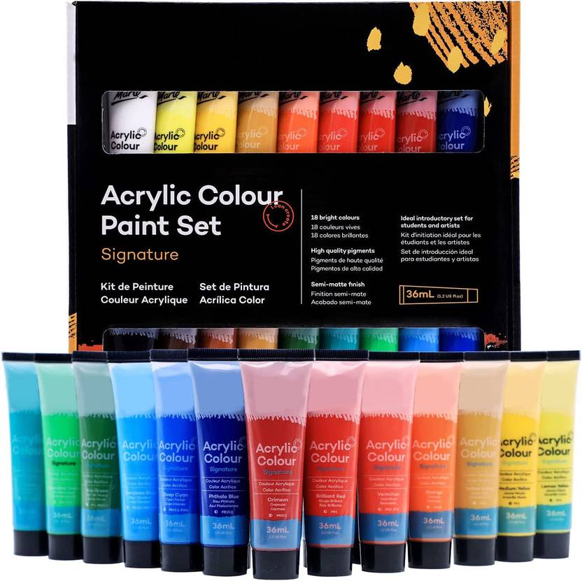 Flipkart.com | XinBoWen Acrylic Colour Paint Set Signature 18 Pieces ...