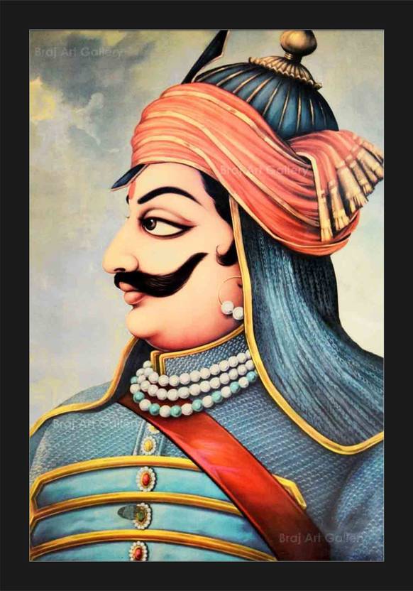 jog craft maharana pratap photo frame,maharana pratap photo Digital ...