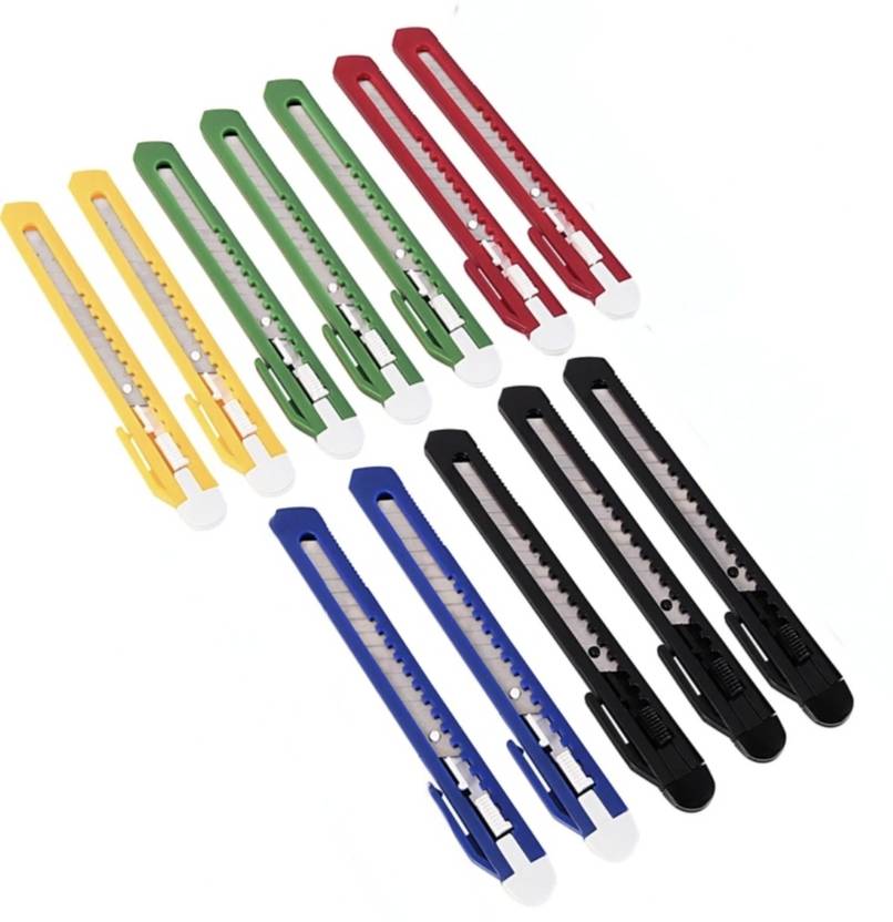 Flipkart.com | MEJEE TOOLS 9MM AUTO LOCK PAPER CUTTER Plastic Grip Hand ...