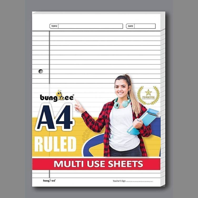 Flipkart.com | Bungbee A4 Ruled Sheets, Punched 50 Sheets - Acer ...