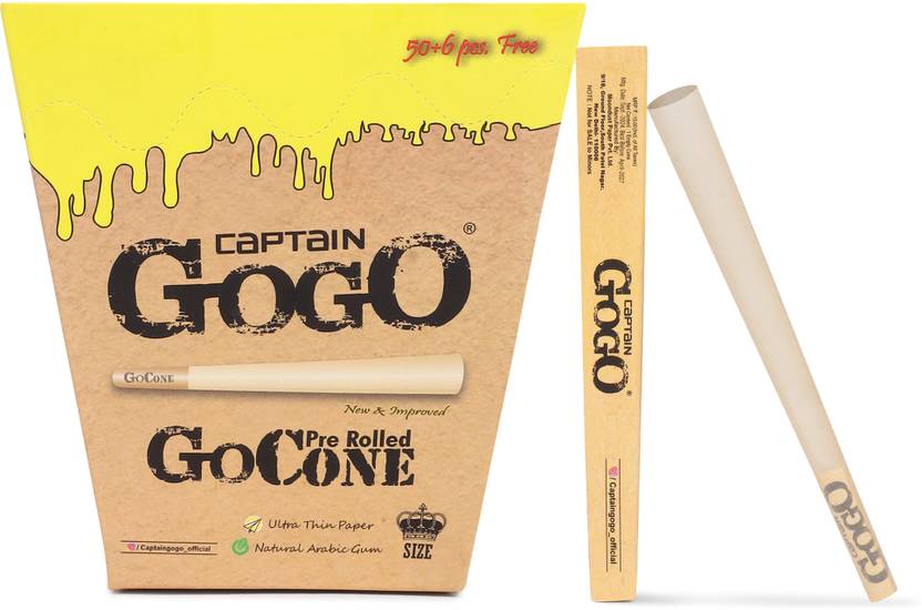Flipkart.com | CAPTAIN GOGO Pre pack of 56 Unbleaches rolling paper ...