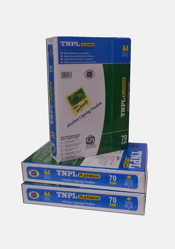 Flipkart.com | TNPL A4 Sheet 70 GSM Unruled A4 70 gsm A4 paper - A4 paper