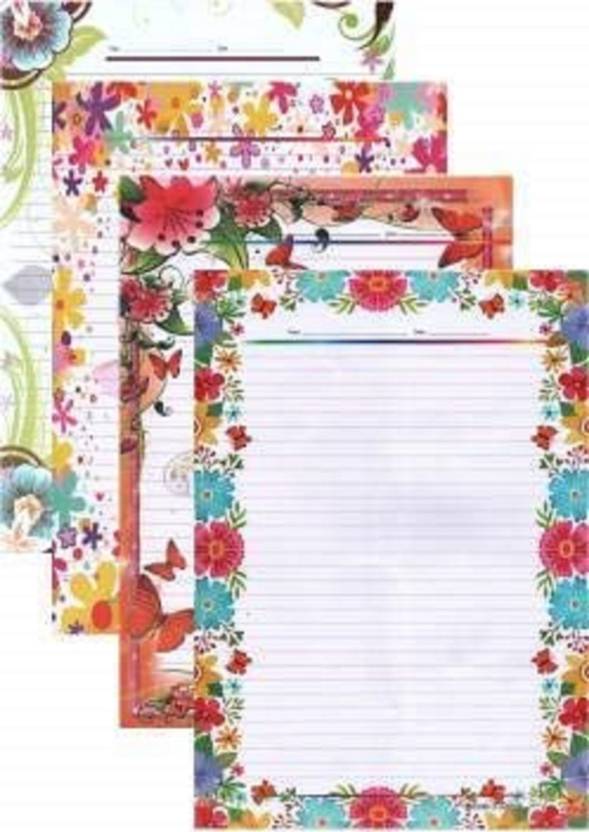 Flipkart.com | Peeplvalue Pack of 40 Designer A4 Sheet for Project ...