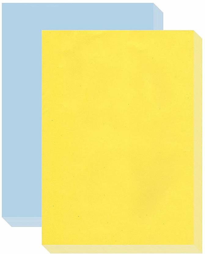 Flipkart.com | ESCAPER Aqua & Lemon Colour Paper A4 Size Bundle (500 ...