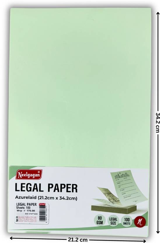 Flipkart.com | NEELGAGAN Legal Paper, 100 Sheet Per Packet P-3 Plain ...