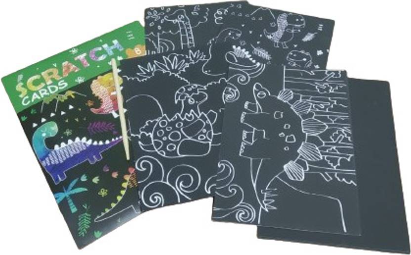 Flipkart.com | PRANCING UNICORN Scratch Cards Unruled Plain A5 50 gsm ...