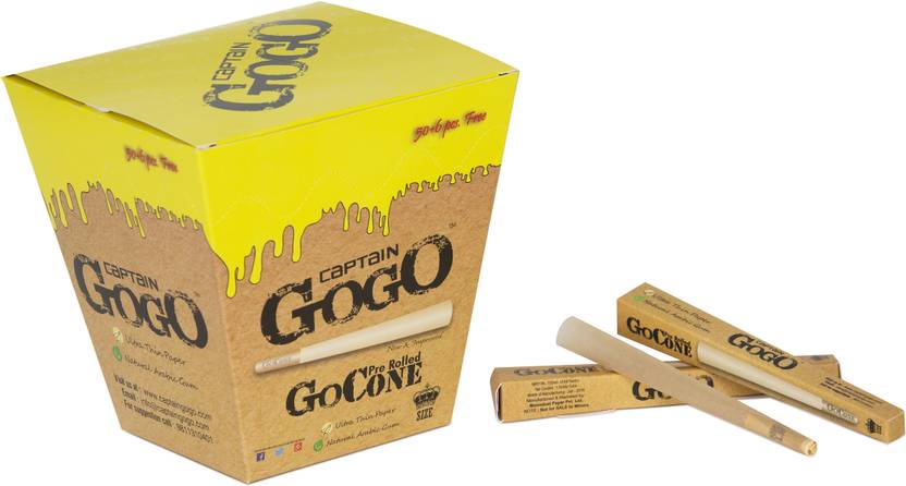 Flipkart.com | CAPTAIN GOGO Pre Rolled GoGo paper pack of 56 Unbleaches ...